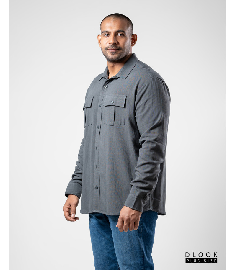Long Sleeve Double Pocket Shirt | Smart Casual Wear Sri Lanka – Dlook