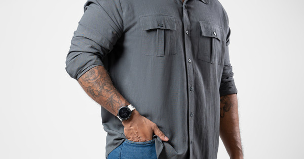 Long Sleeve Double Pocket Shirt | Smart Casual Wear Sri Lanka – Dlook