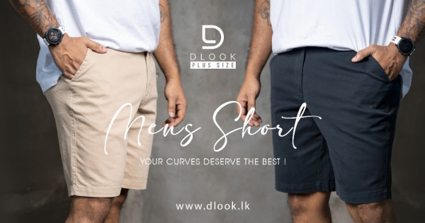 Men’s Plus Size Shorts | Comfortable & Stylish Big Size Shorts Sri ...