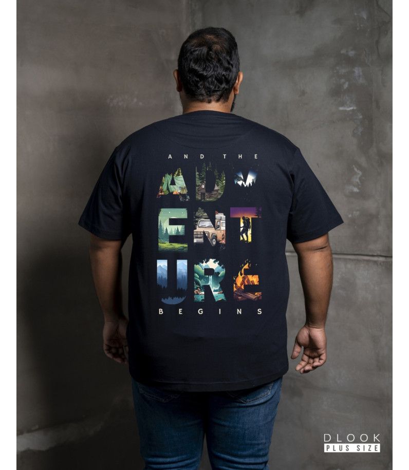 Men’s Plus-Size Graphic T-Shirt | Stylish & Comfortable | DLOOK